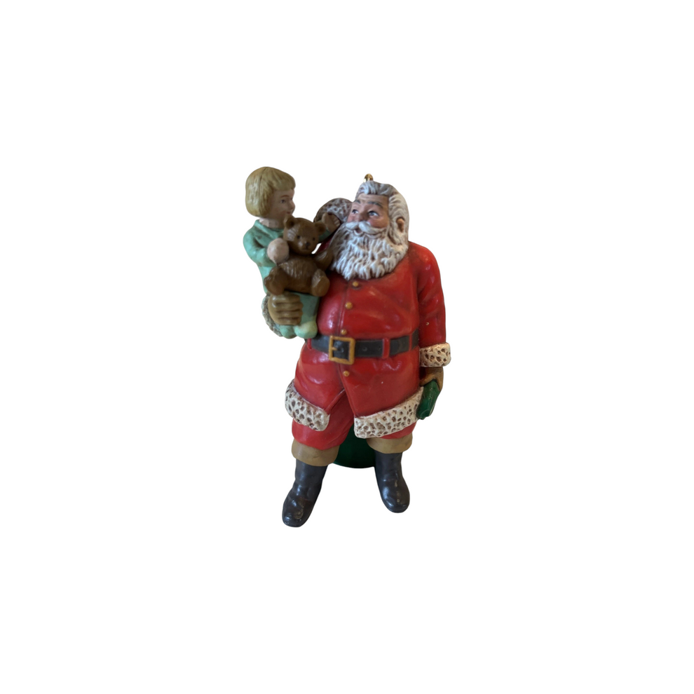1988 Santa and Child Enesco Ornament (Enesco) 551236 – Already Christmas