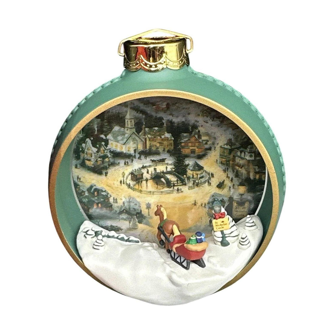 1998 St. Nicholas Circle Hallmark Ornament (Thomas Kinkade) QXI7556 ...